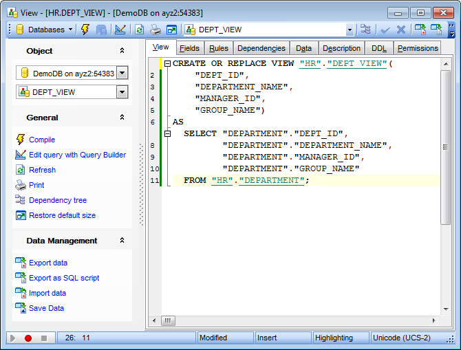 Online Documentation for SQL Manager for PostgreSQL | SQLManager